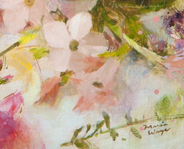 Summer Floral Romance Fine Art Original Oil Painting on Linen Canvas ...