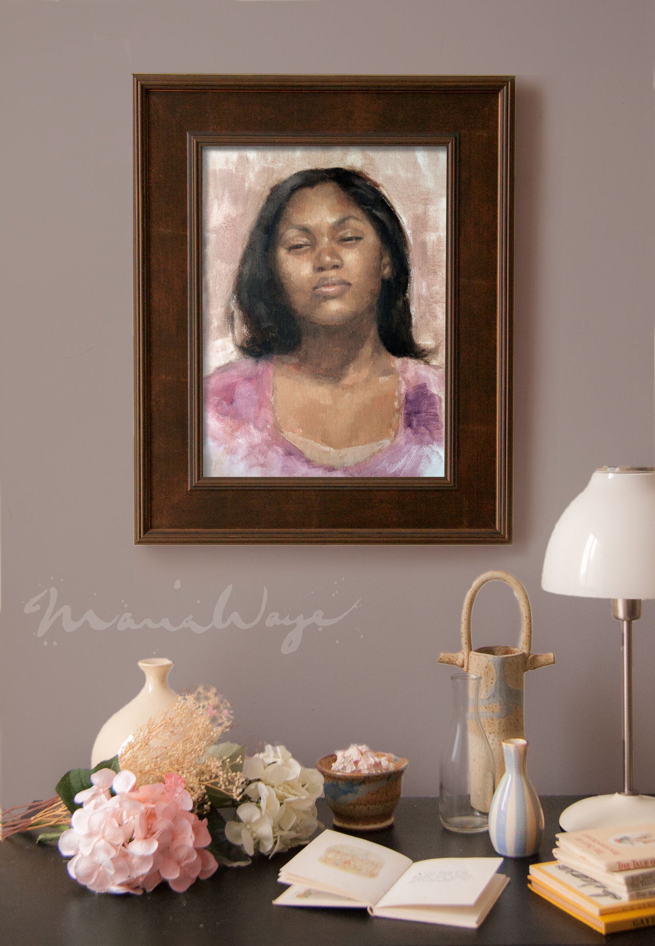 Custom Portrait Oil Painting 12x16" One Person or pet (30.48x40.64 cm ...